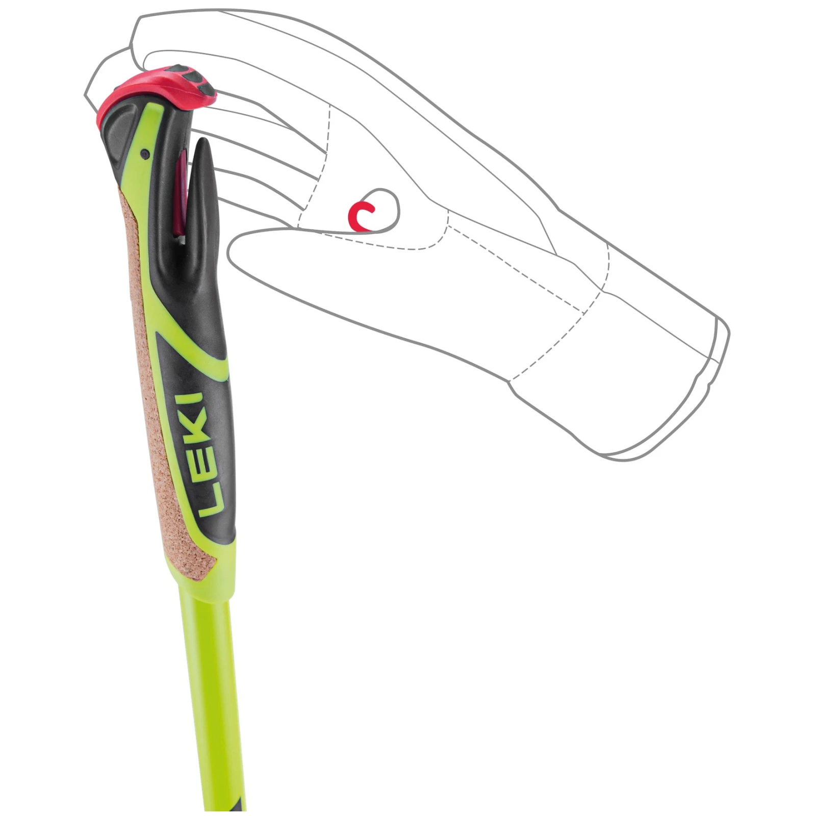 Palice LEKI CC 450 neonyellow black white | Geosport.sk - všetko pre ...